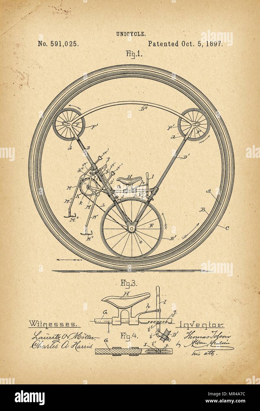 1897 patent hi-res stock photography and images - Alamy