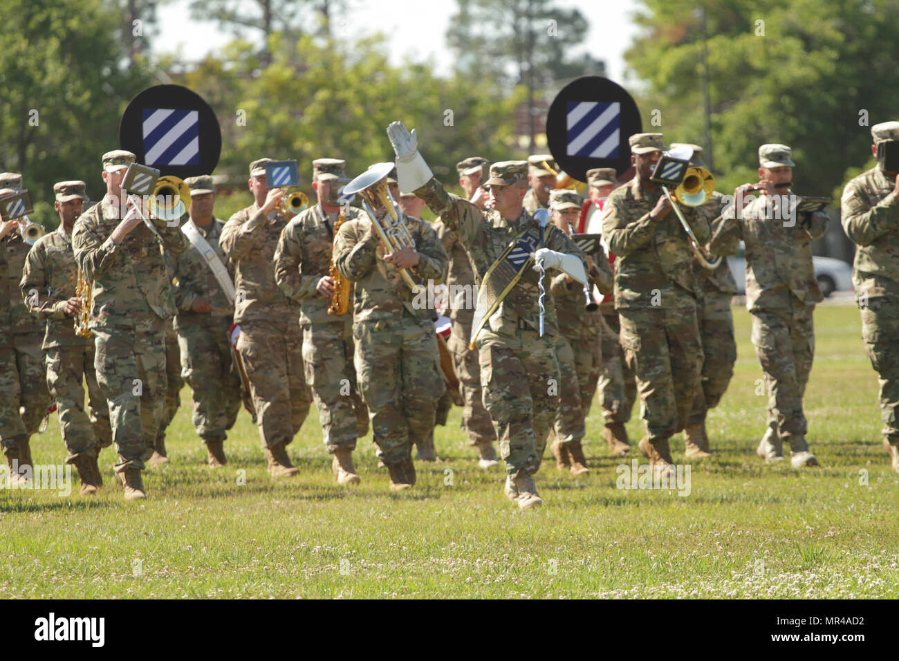 Staff Sgt. James Davis, the drum major of the 3rd Infantry Division ...