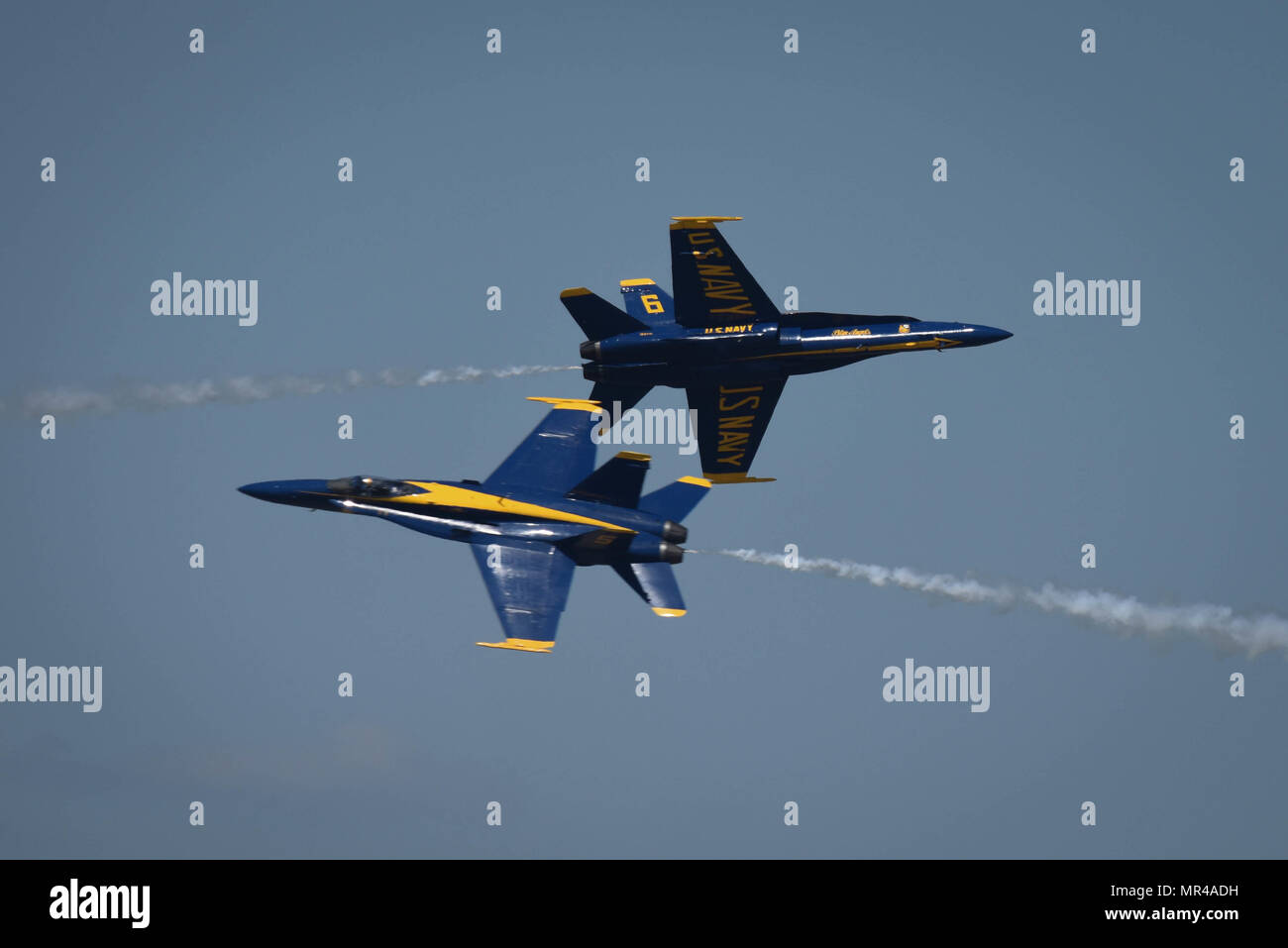 The U.S. Navy Flight Demonstration Team Blue Angels F/A-18 Hornets ...