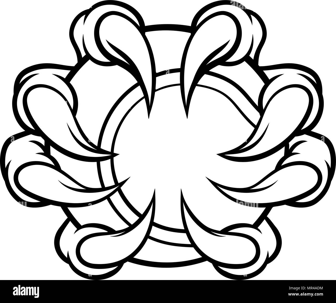 Monster claw design Black and White Stock Photos & Images - Alamy