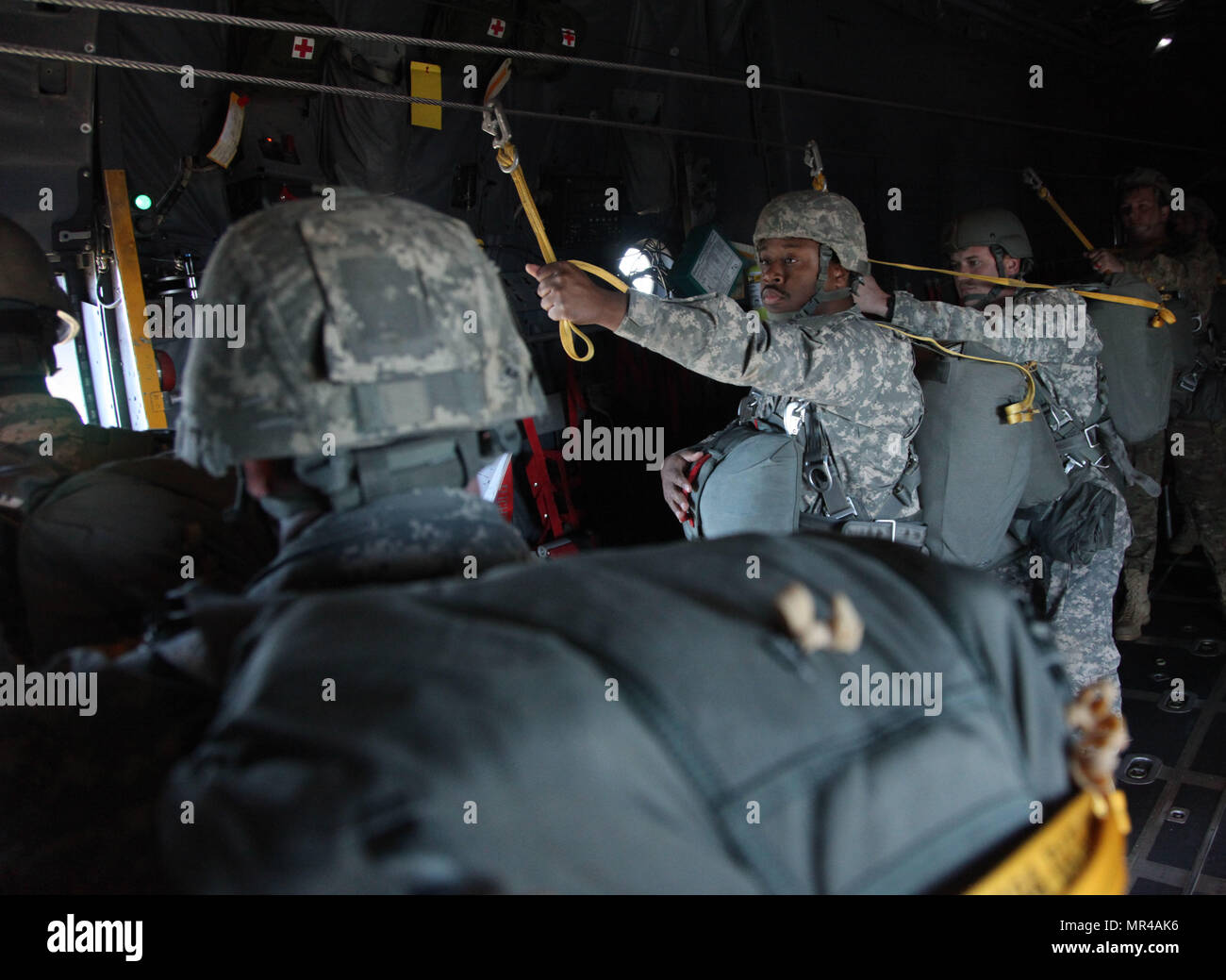 U.S. Army paratroopers of the 310th Psychological Operations Company ...