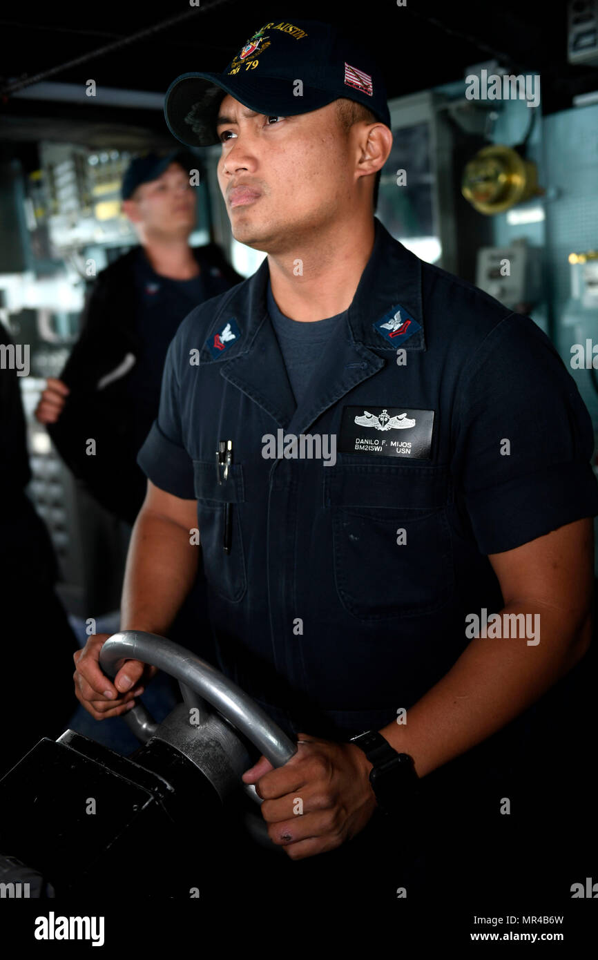 170505-N-AX546-051 BOSPHORUS STRAIT (May 5, 2017) - Boatswain's Mate ...