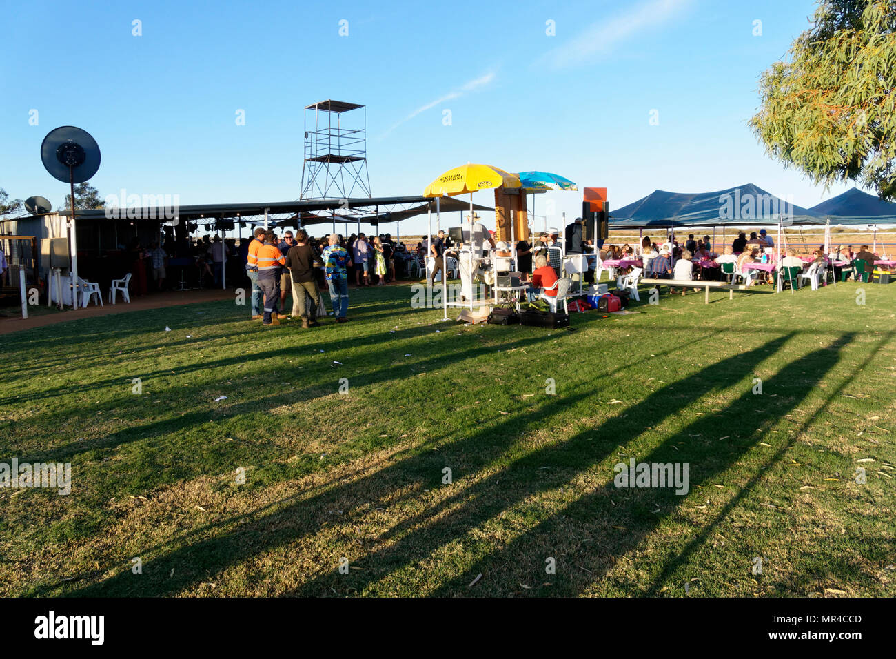 People at the Mount Magnet horse race course, Mt Magnet, Eastern ...