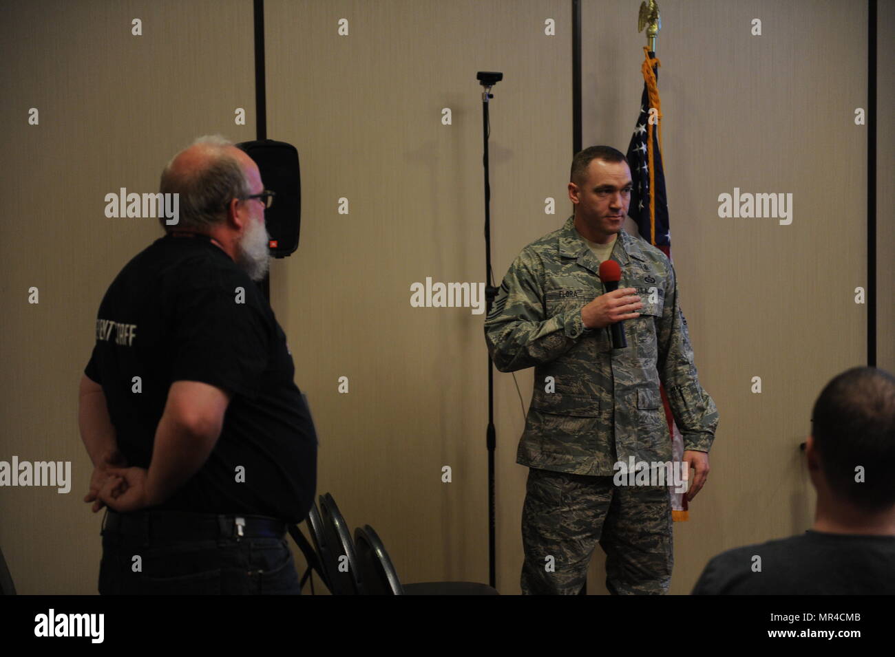 Senior Master Sgt. Andrew Flora, 5 Security Force Squadron First Sgt ...