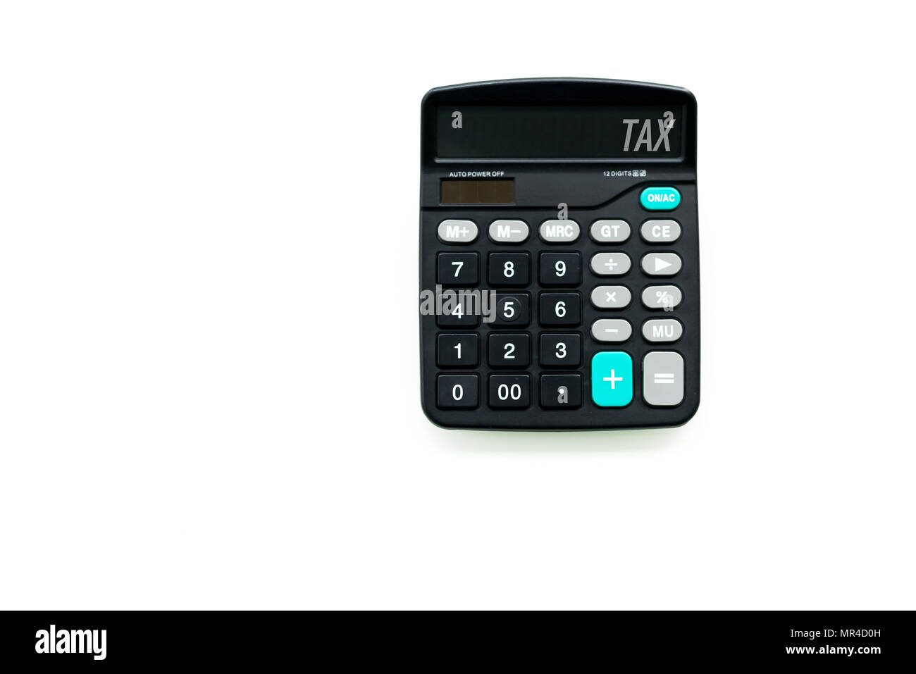 Tax buttons on calculator Cut Out Stock Images & Pictures - Alamy