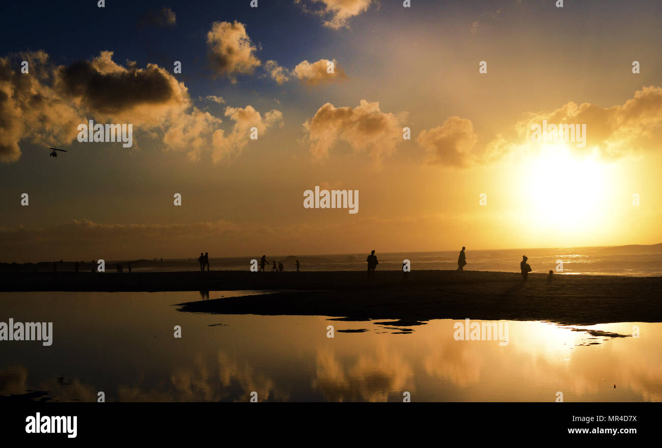 Sunset at Camps Bay in Cape Town Stock Photo - Alamy