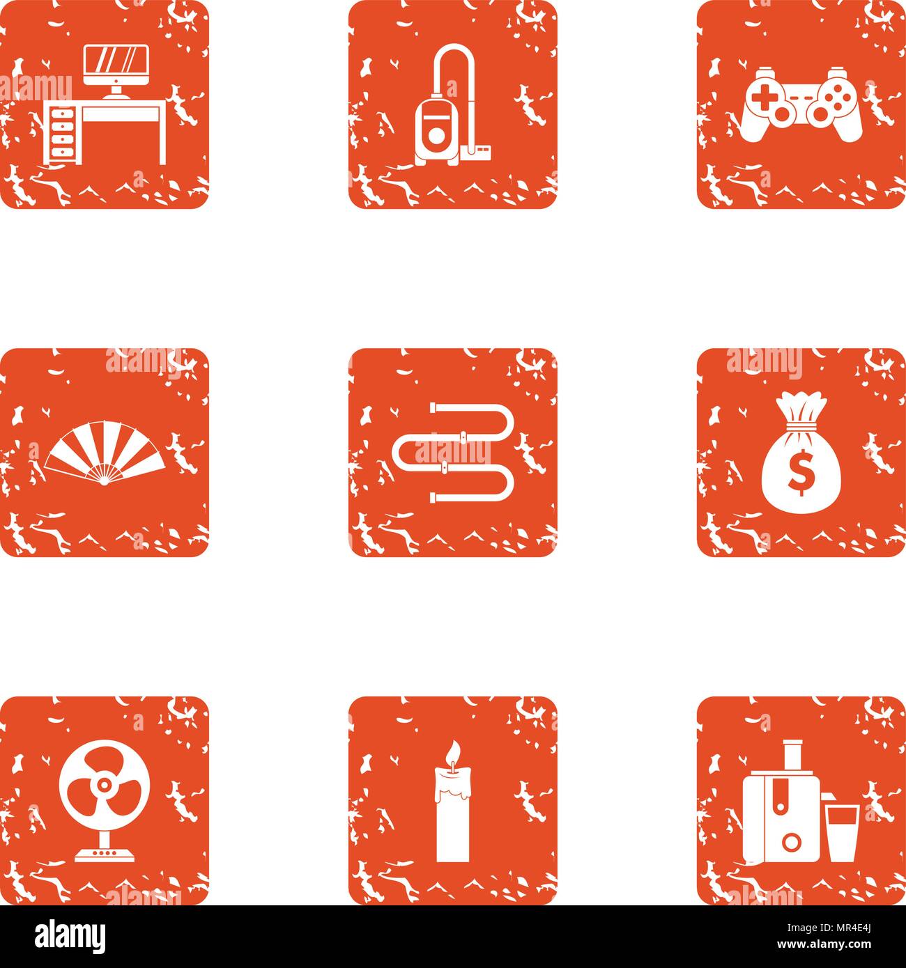 Gamer money icons set, grunge style Stock Vector Image & Art - Alamy