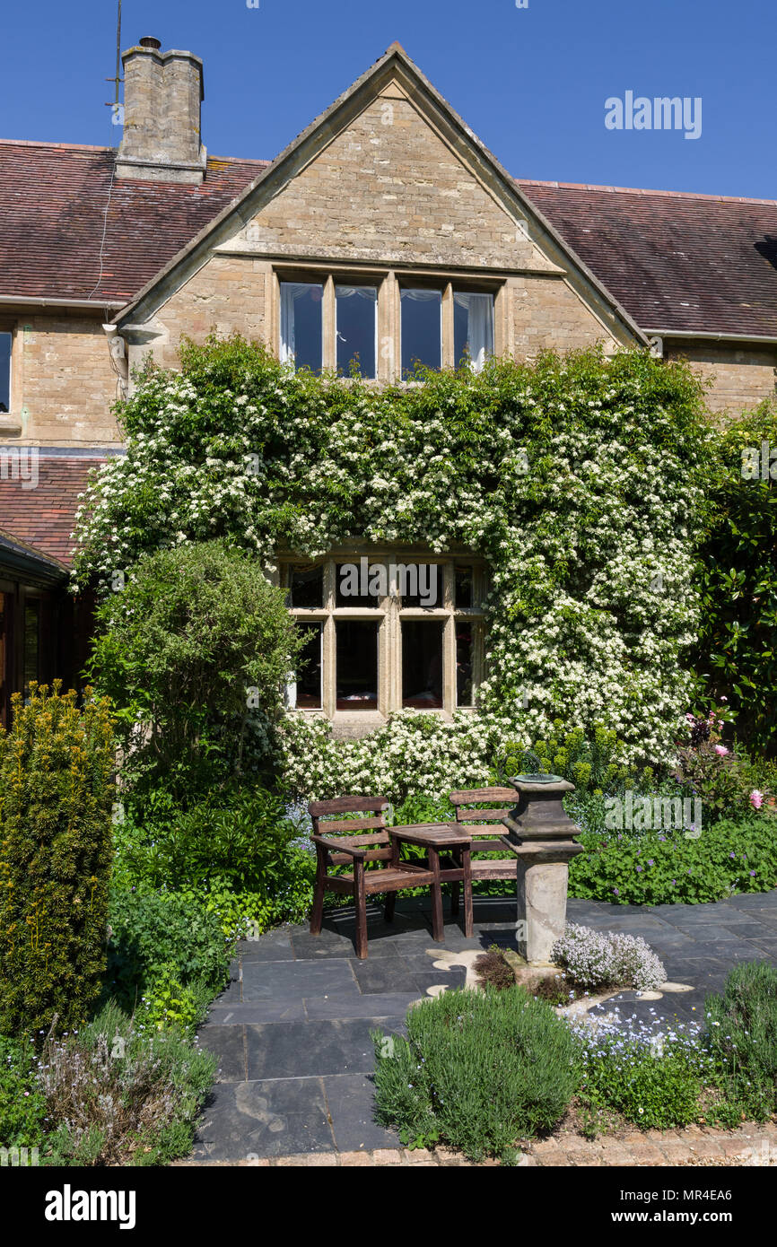 Roses country house garden hi-res stock photography and images - Alamy