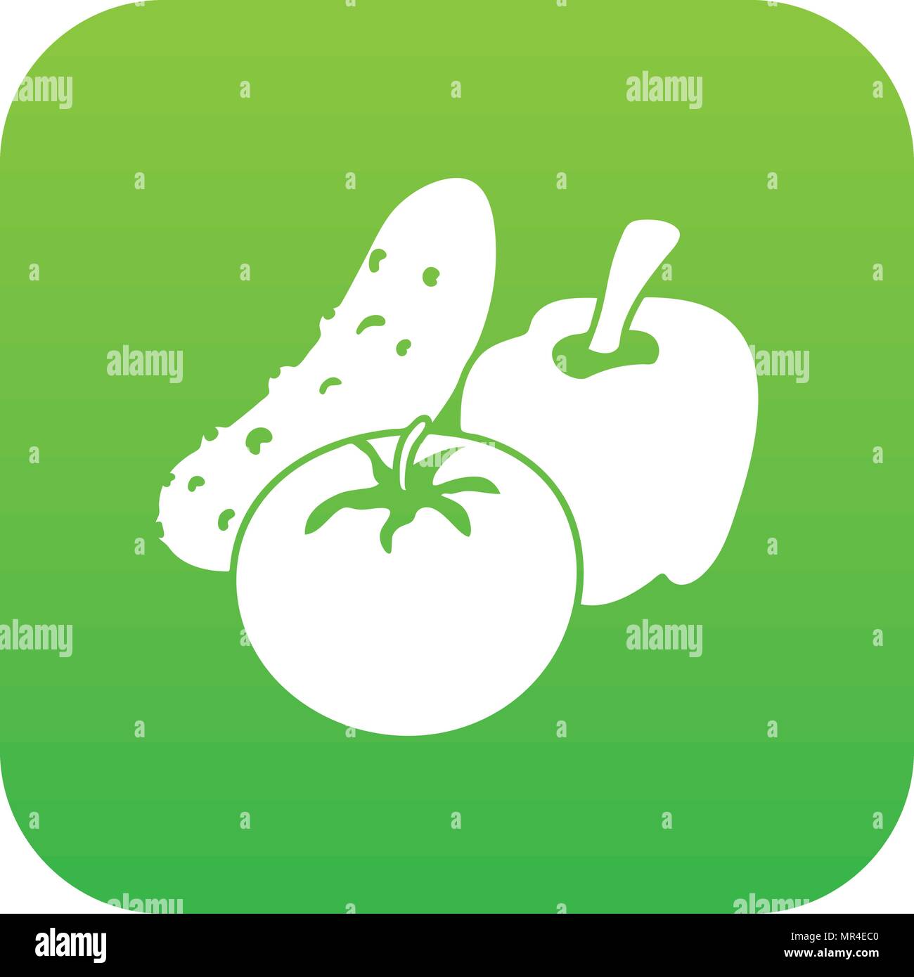 Vegetables food icon green vector Stock Vector Image & Art - Alamy