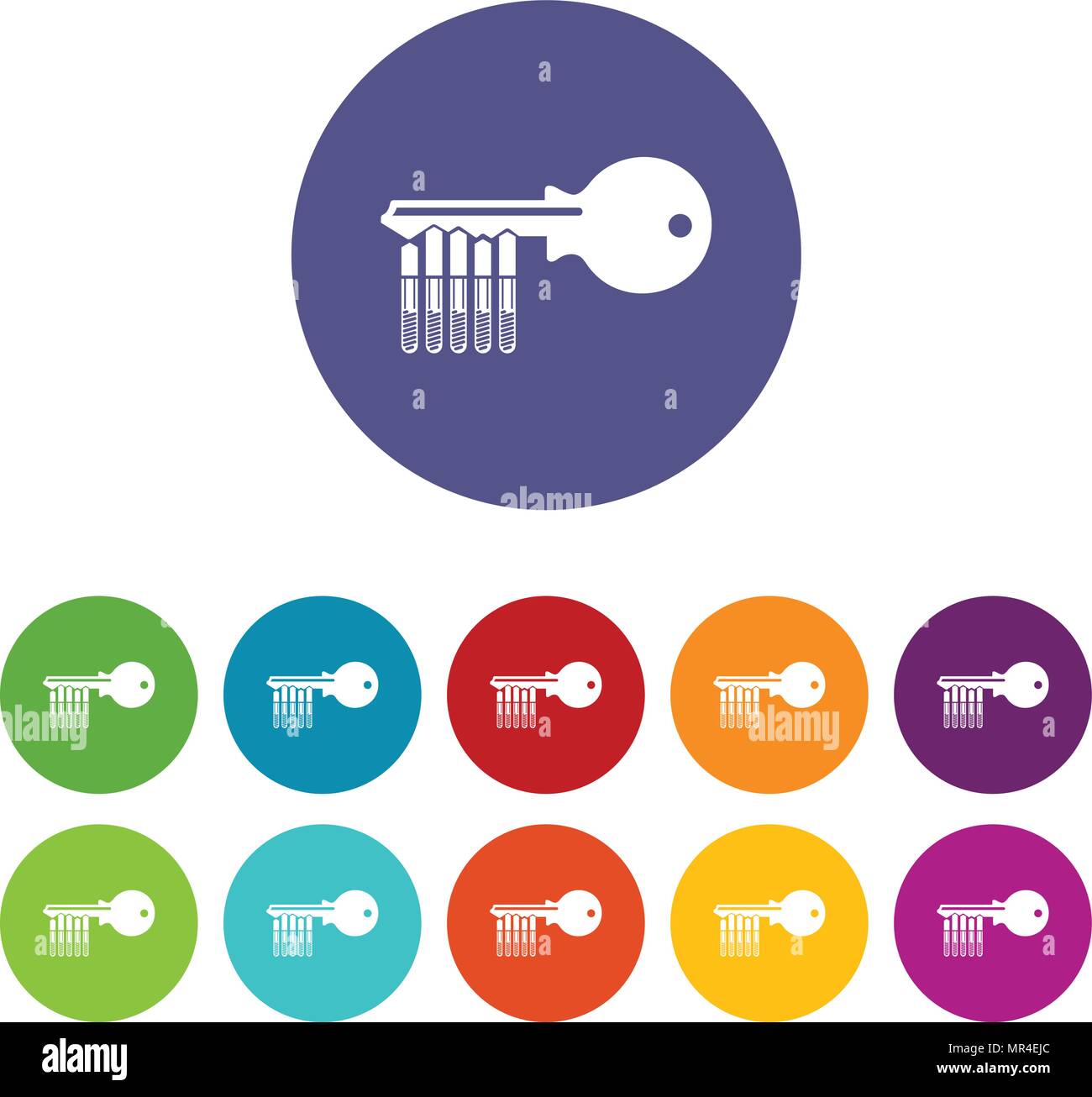 Magnetic key icons set vector color Stock Vector Image & Art - Alamy