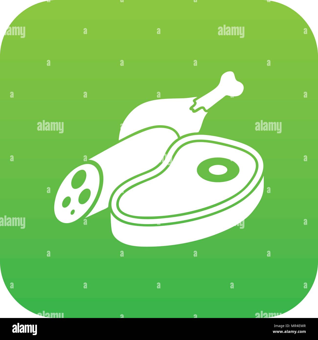 Roast lamb green vegetables Stock Vector Images - Alamy