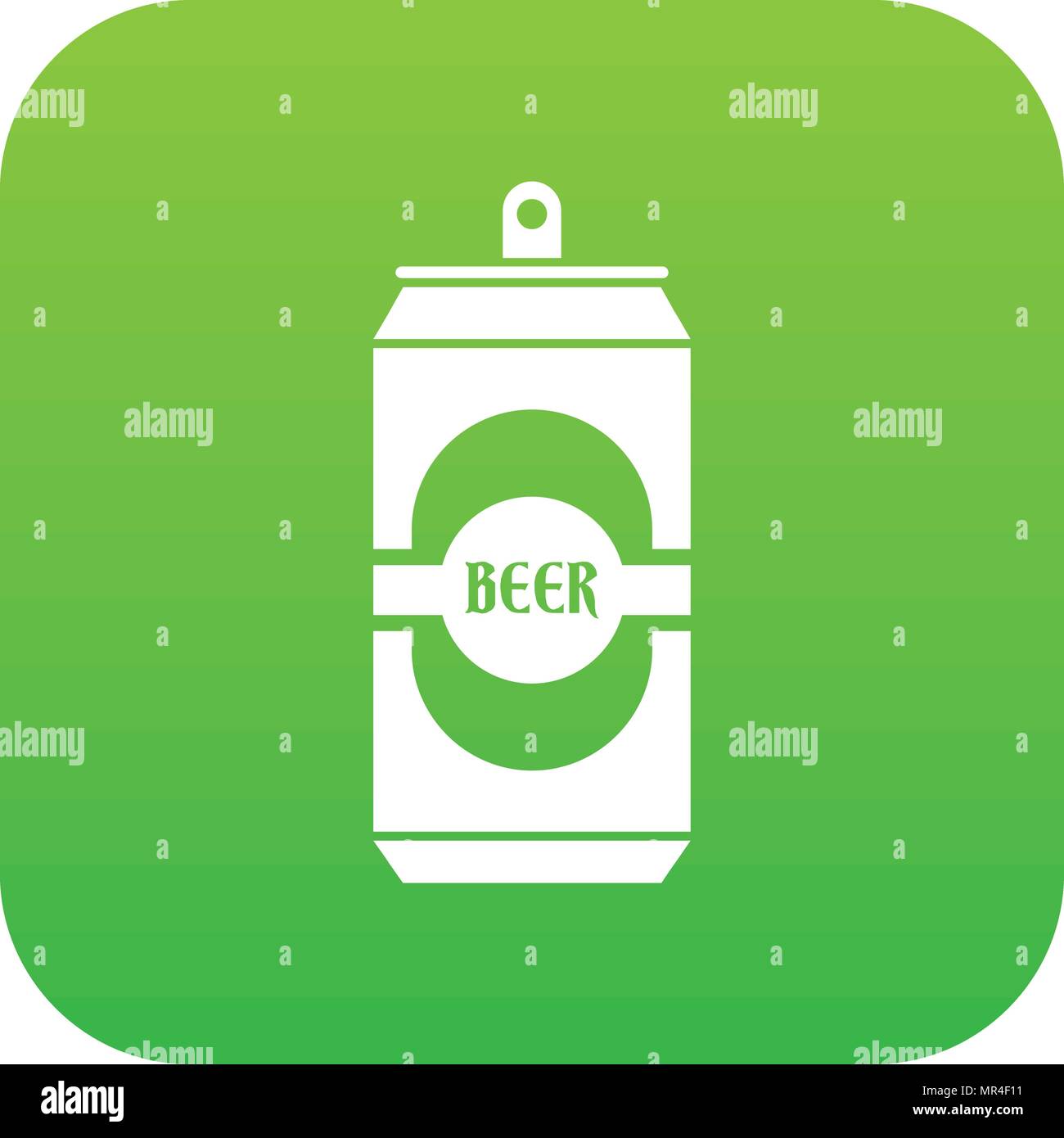 Aluminum can icon digital green Stock Vector Image & Art - Alamy