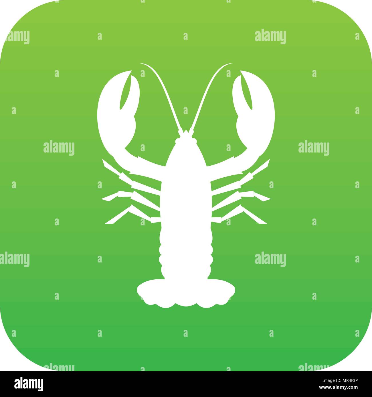 Crayfish icon digital green Stock Vector Image & Art - Alamy