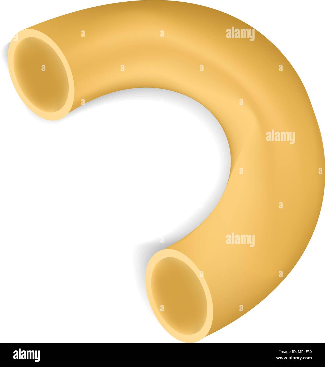 Pipe rigate pasta mockup, realistic style Stock Vector Image & Art - Alamy