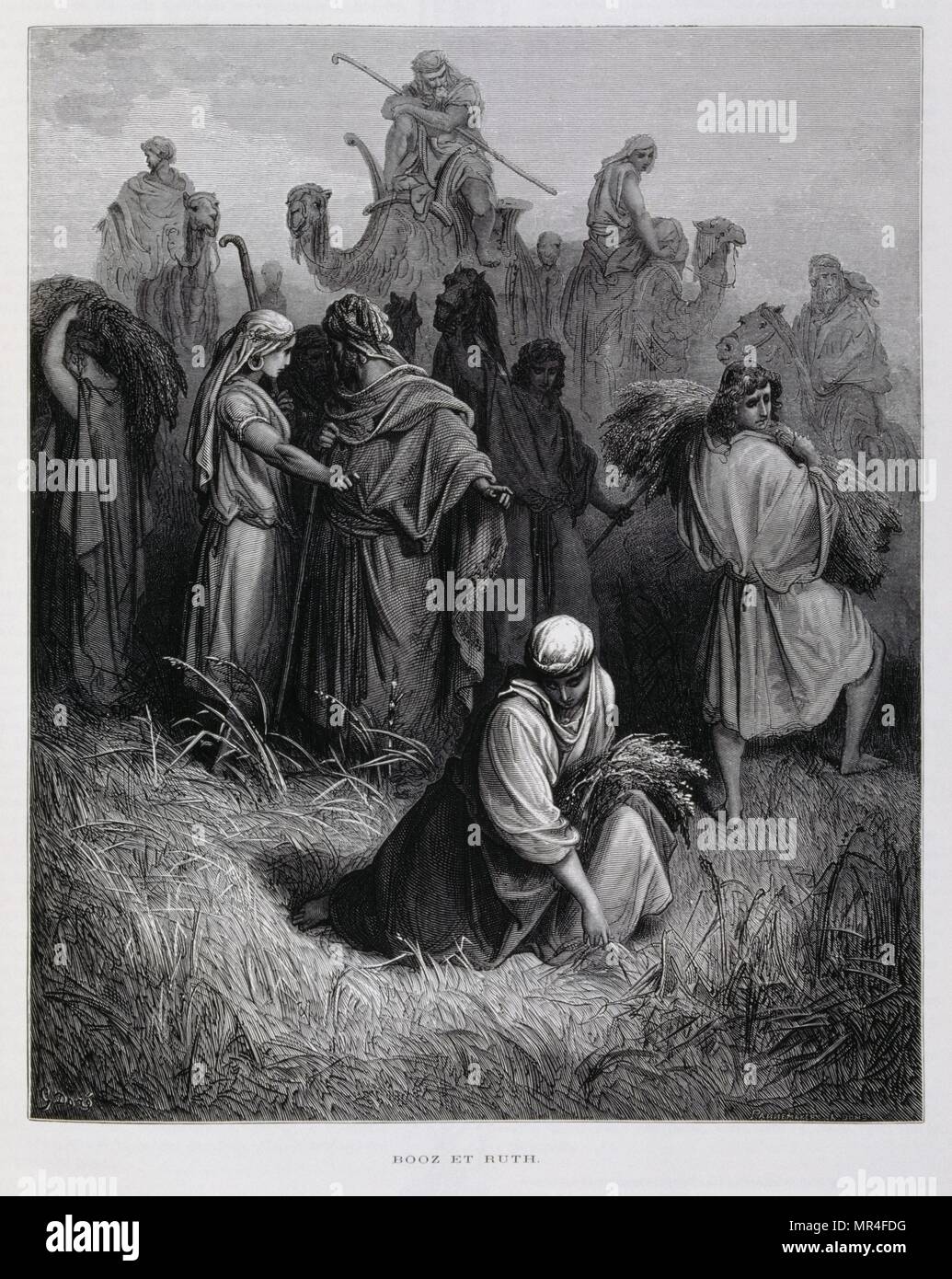 Ruth approaches Boaz and asks him to exercise his right of kinship and ...