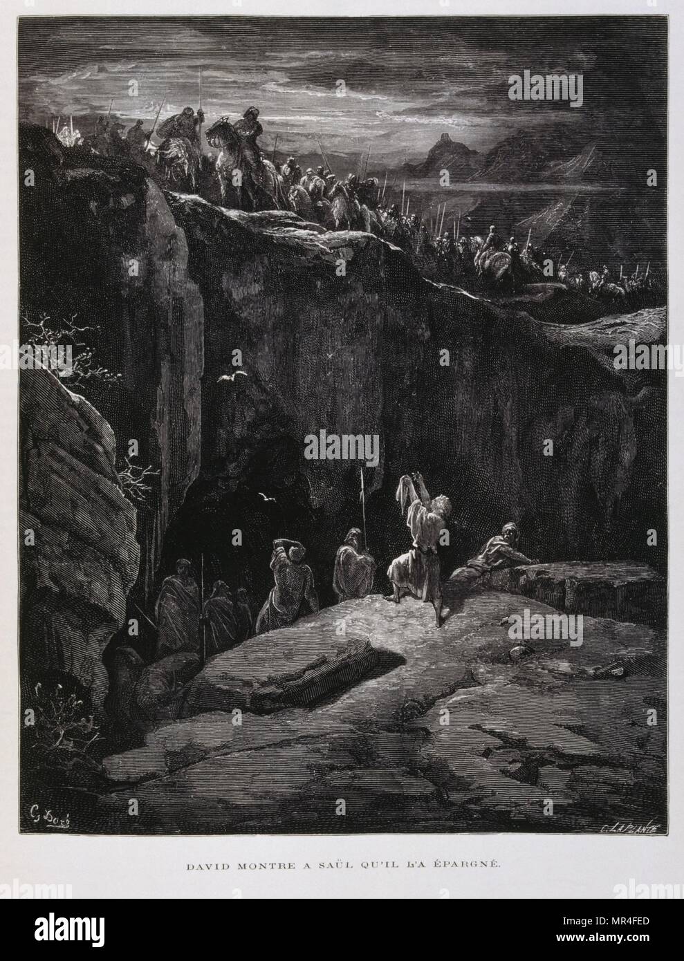 David offers his sword in loyalty to saul king israel hi-res stock ...