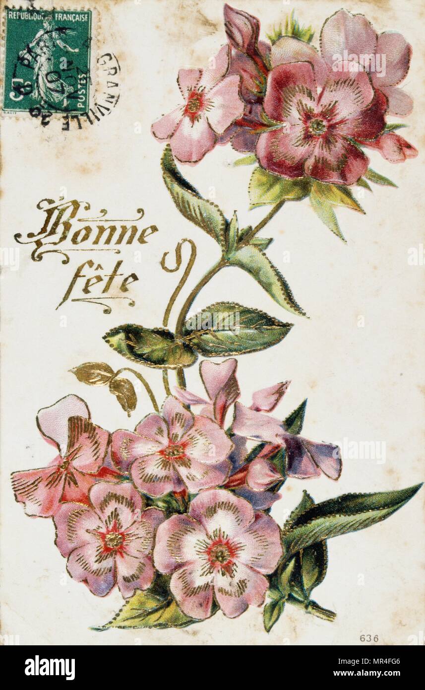 Stamp flowers hi-res stock photography and images - Alamy