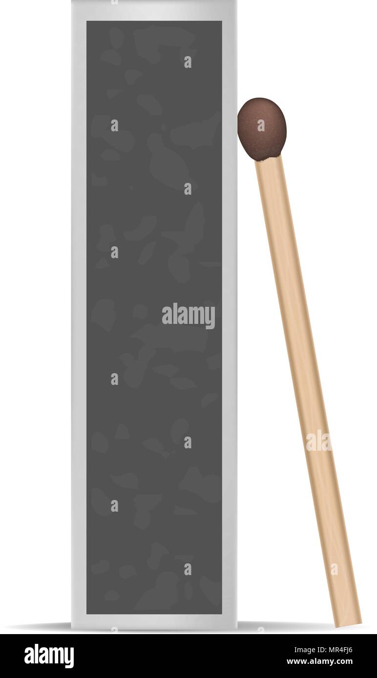 Side of matchbox mockup, realistic style Stock Vector Image & Art - Alamy