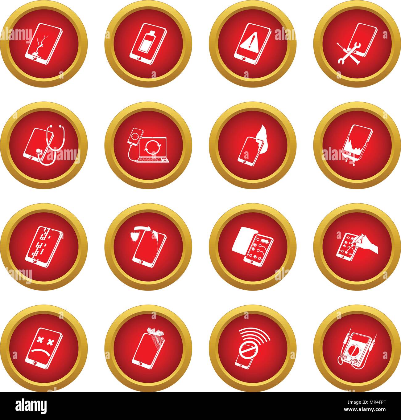 Fixing phones Stock Vector Images - Alamy