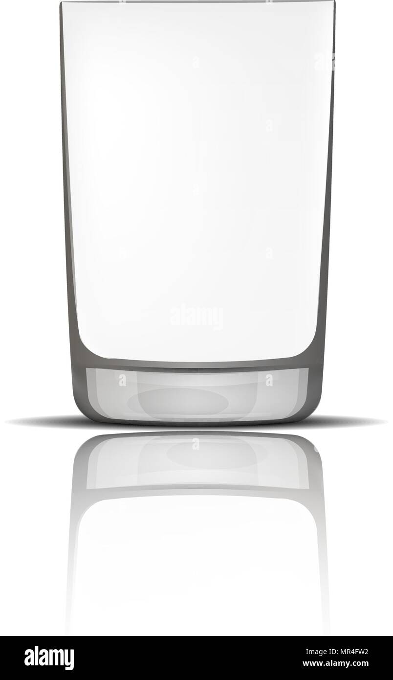 Empty glass mockup, realistic style Stock Vector Image & Art - Alamy