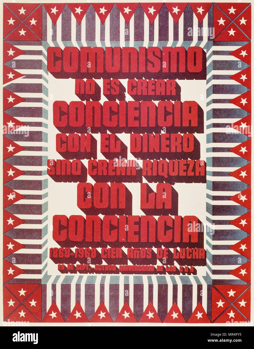 Cuban communist political poster 1968: Communism is not to create ...