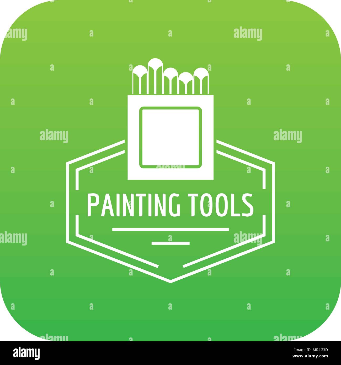 Painting tool icon green vector Stock Vector Image & Art - Alamy