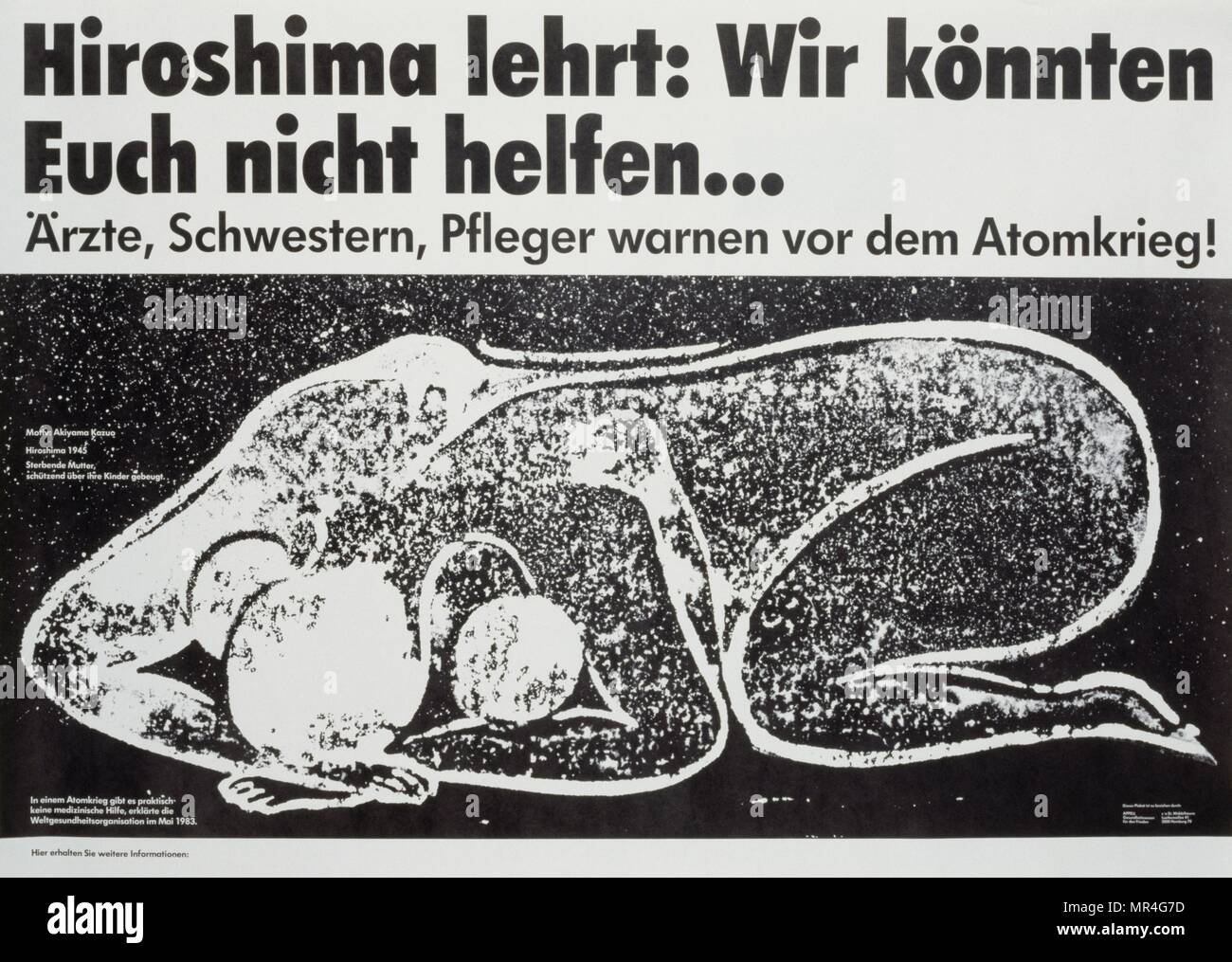 German, anti-nuclear weapons, anti-war, Peace campaign poster, during ...