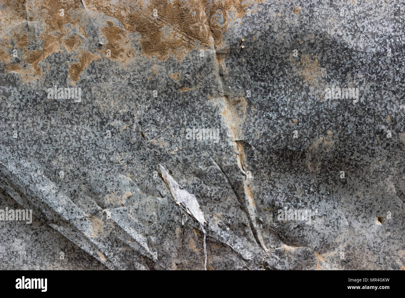 Twisted sheet of old metal texture, weathered steel plate background ...