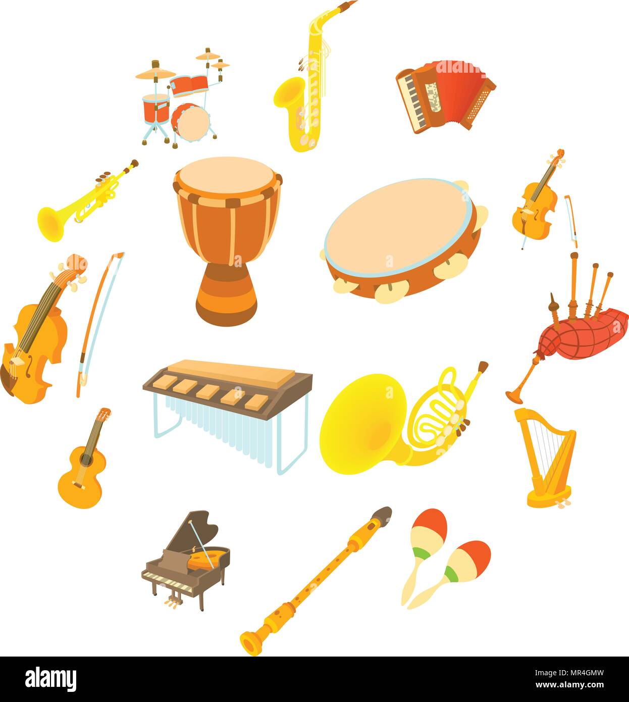 Bagpipes drums Stock Vector Images - Alamy