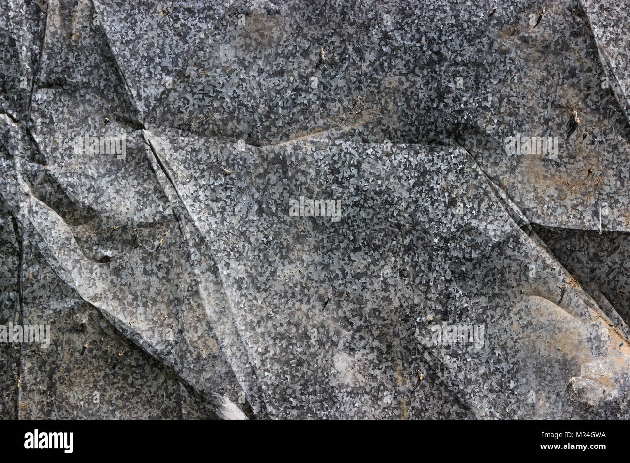 Twisted sheet of old metal texture, weathered steel plate background ...
