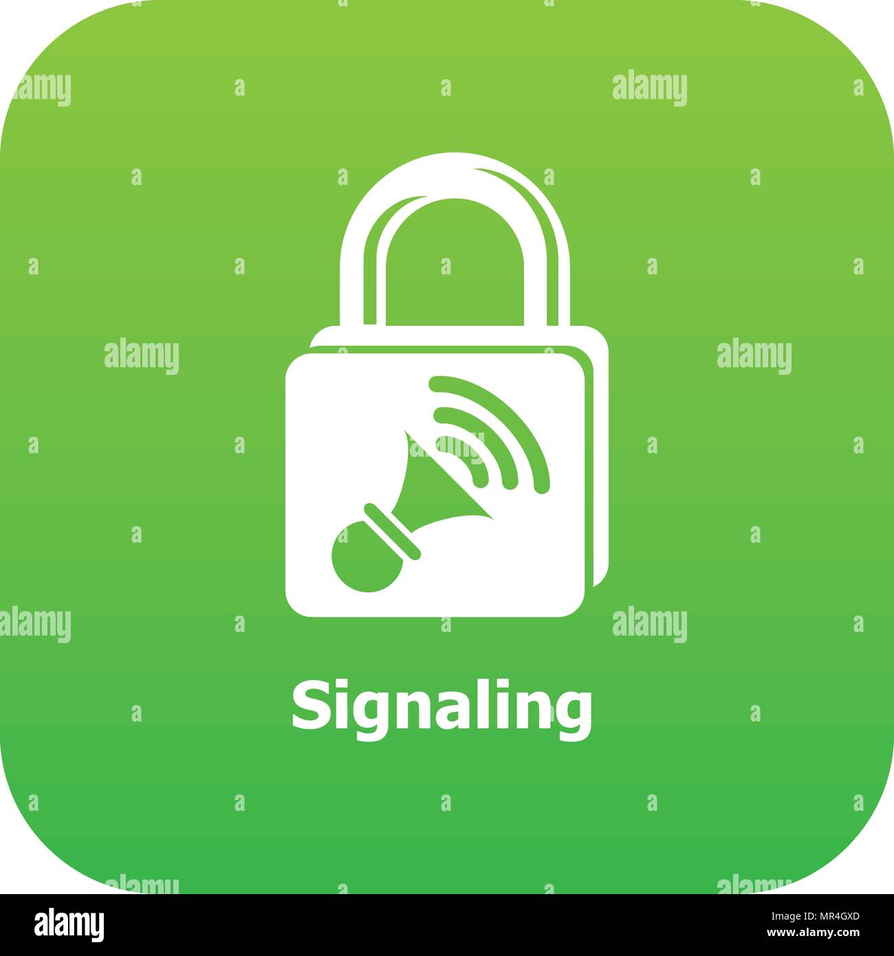 Signaling icon green vector Stock Vector Image & Art - Alamy