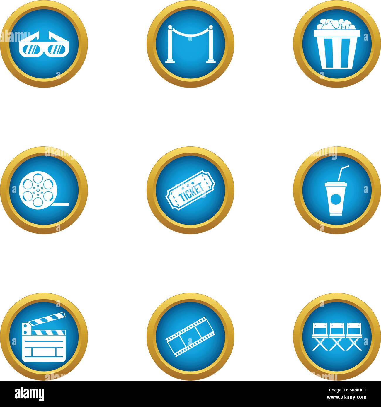 Cinematographer icons set, flat style Stock Vector Image & Art - Alamy