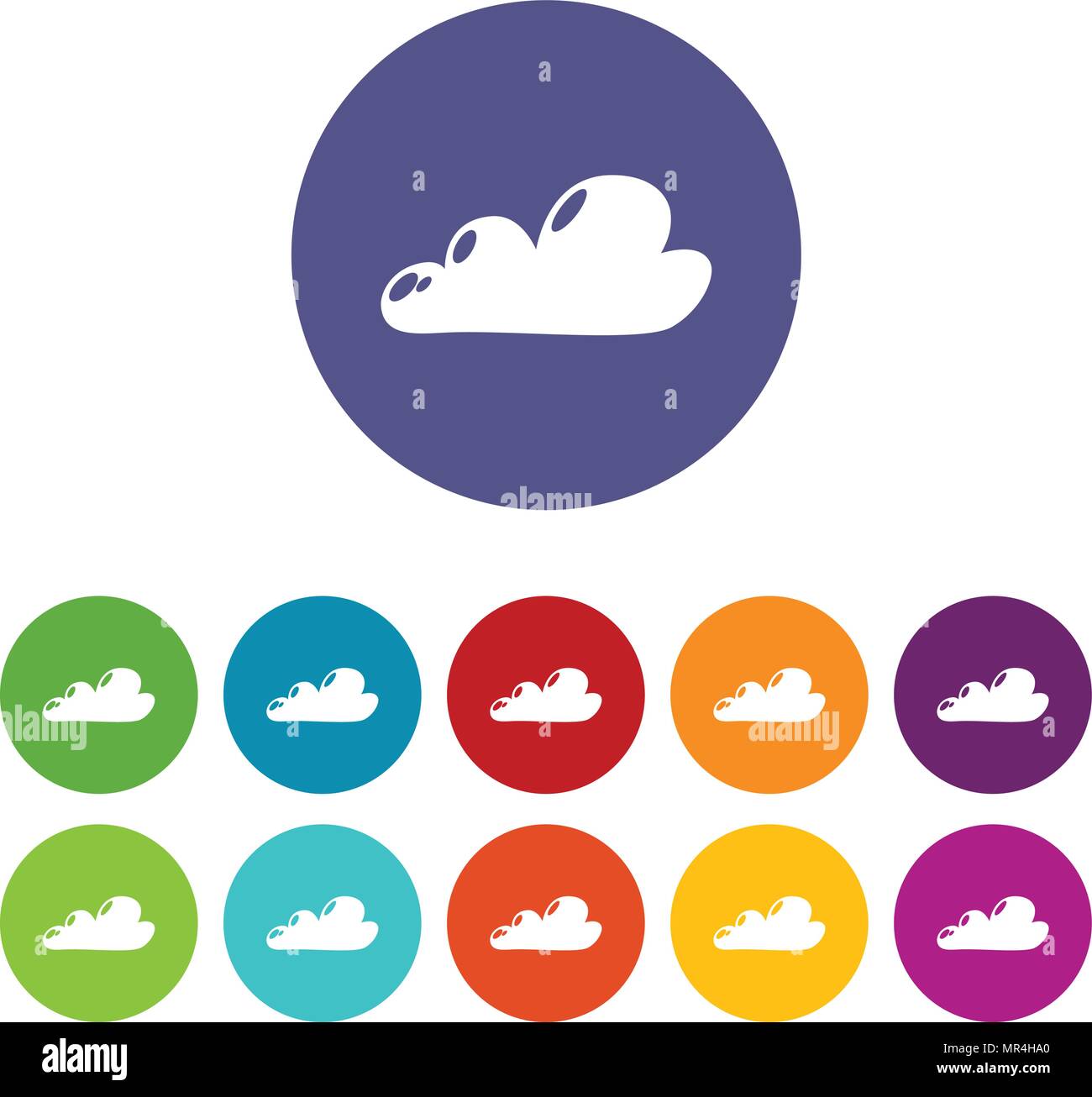 Internet cloud icons set vector color Stock Vector Image & Art - Alamy