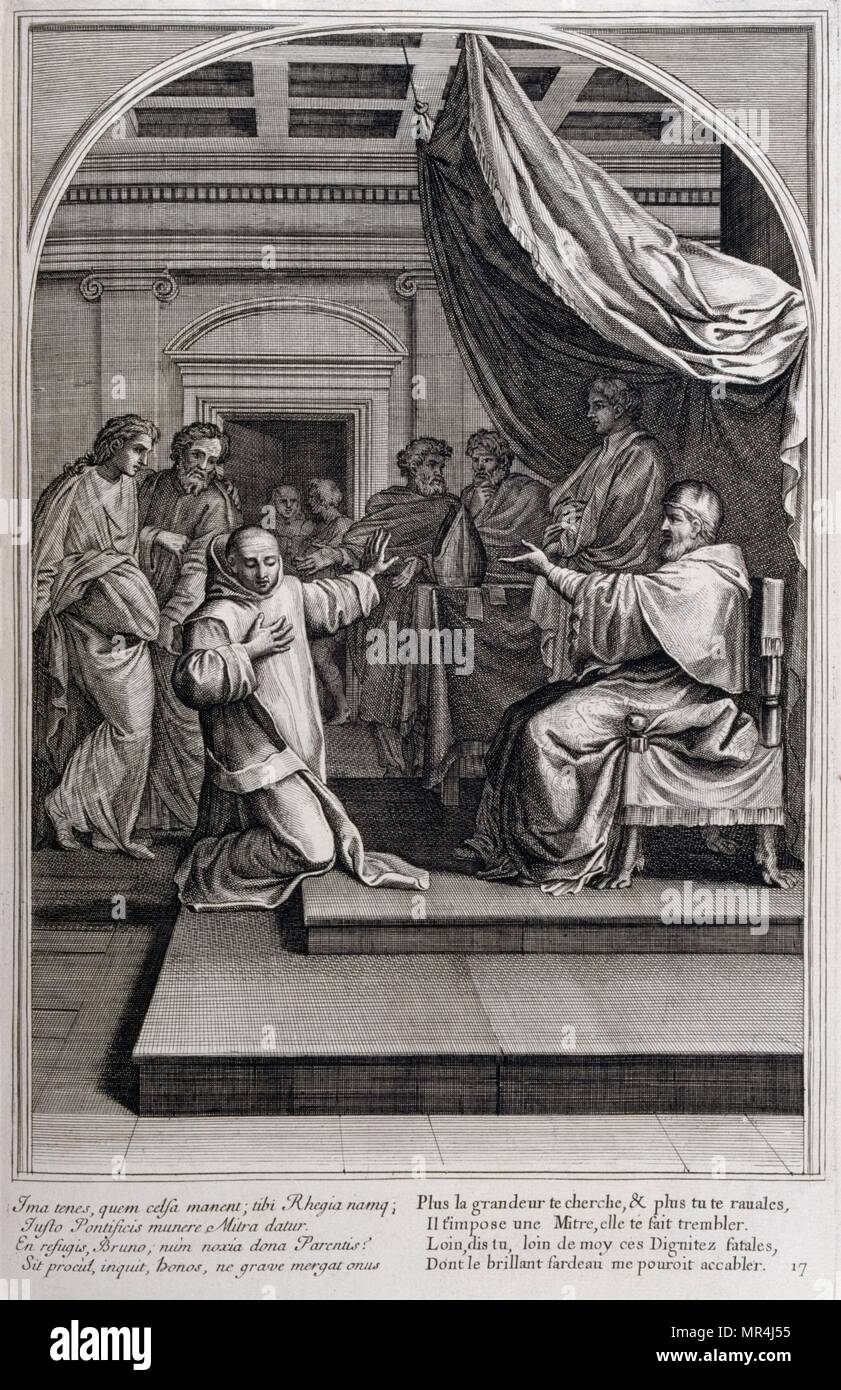 Illustration from 'La vie de St. Bruno, fondateur de l'ordre des ...