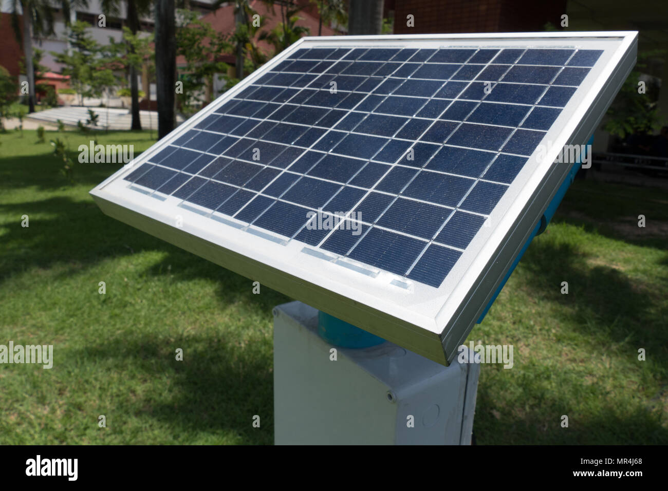 solar cell panel supplying energy to sensor for monitoring humidity in ...