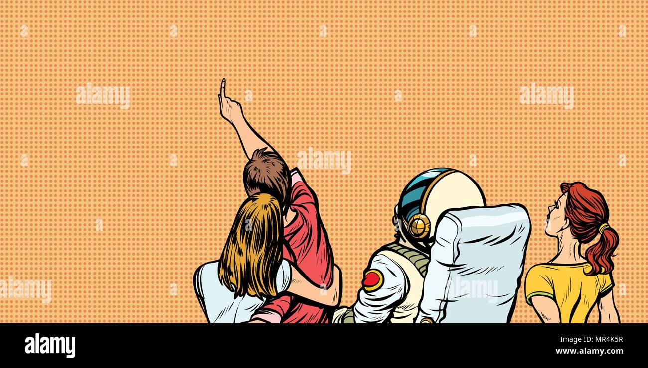 Look looking astronaut Stock Vector Images - Alamy