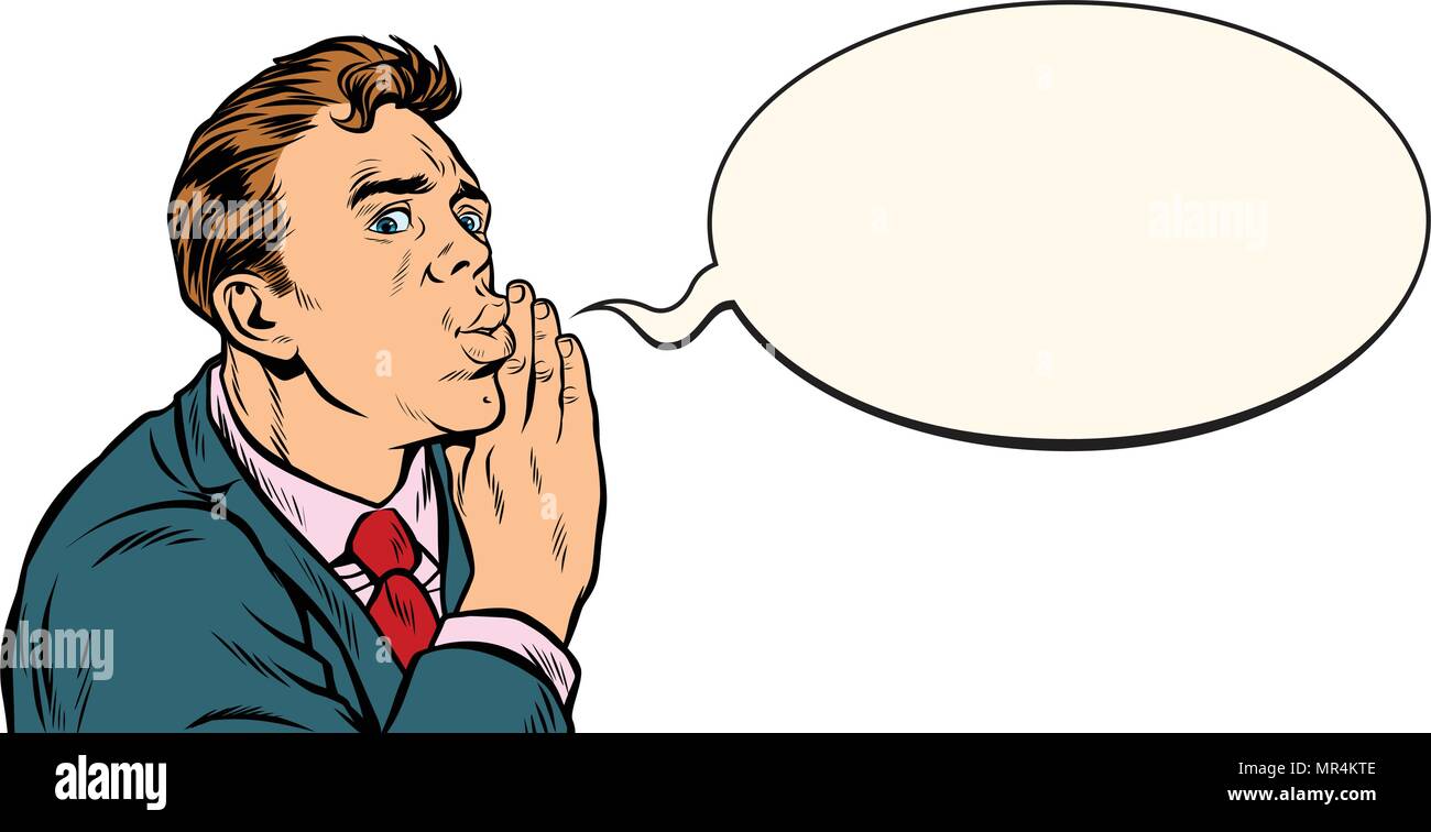 Information whisper Stock Vector Images - Alamy