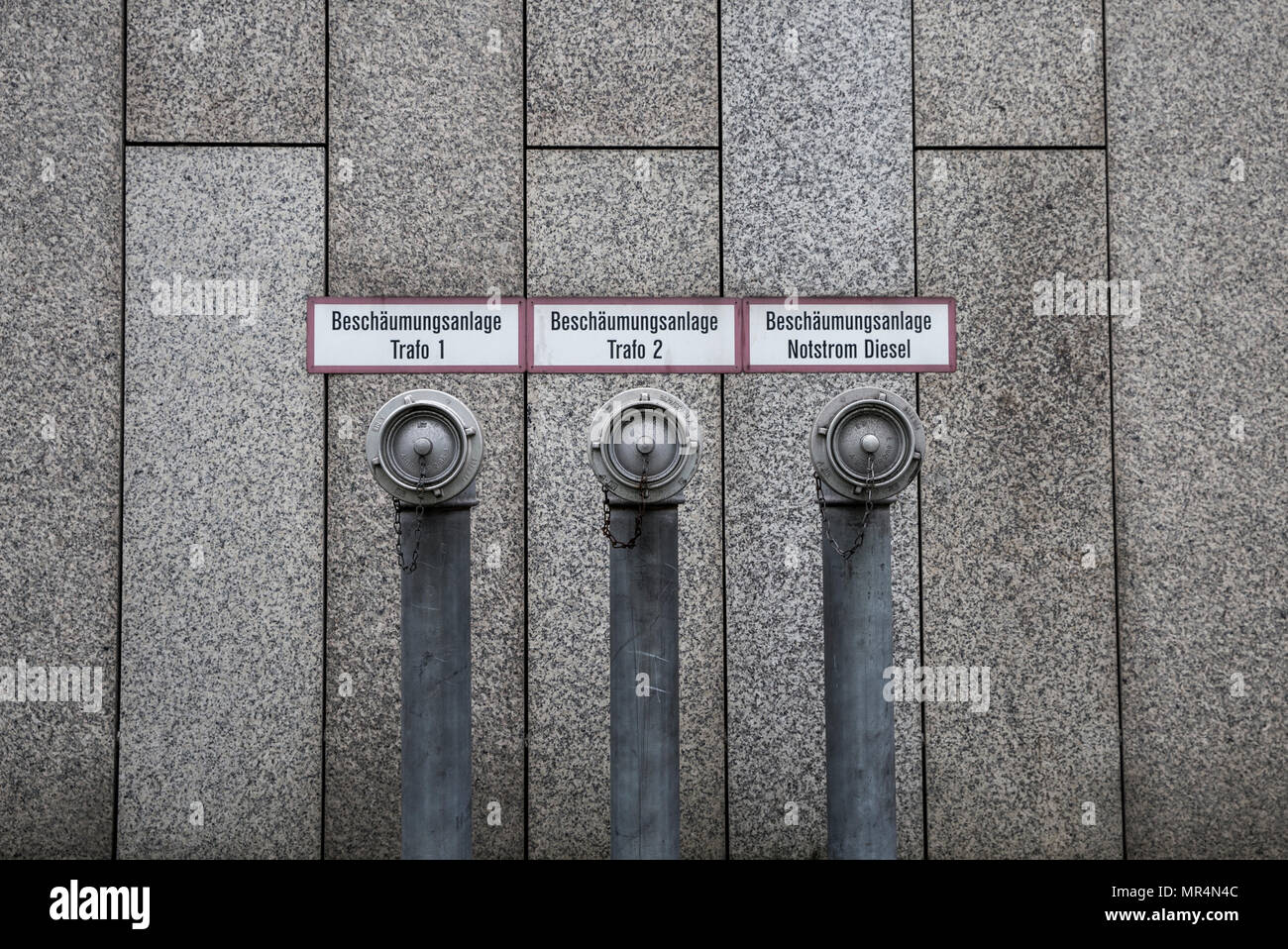 Close-up of emergency power outlets by the Berliner Philarmoniker in ...