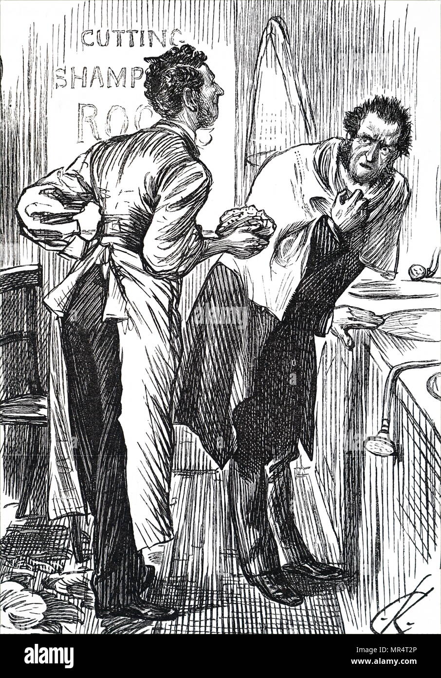 Cartoon commenting on the concerns surrounding sanitation in London ...