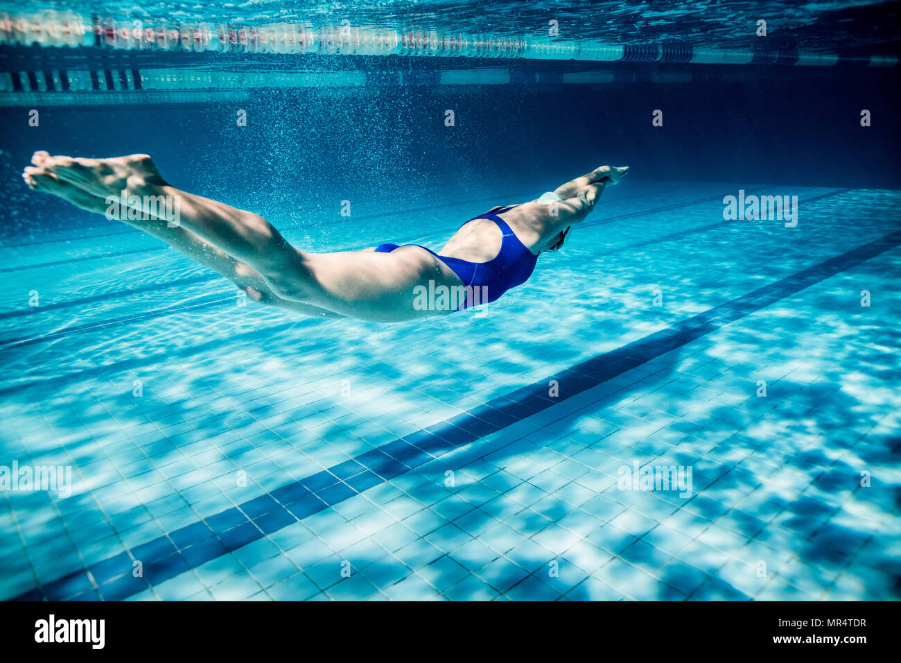 Female Swimmer Underwater High Resolution Stock Photography and Images ...