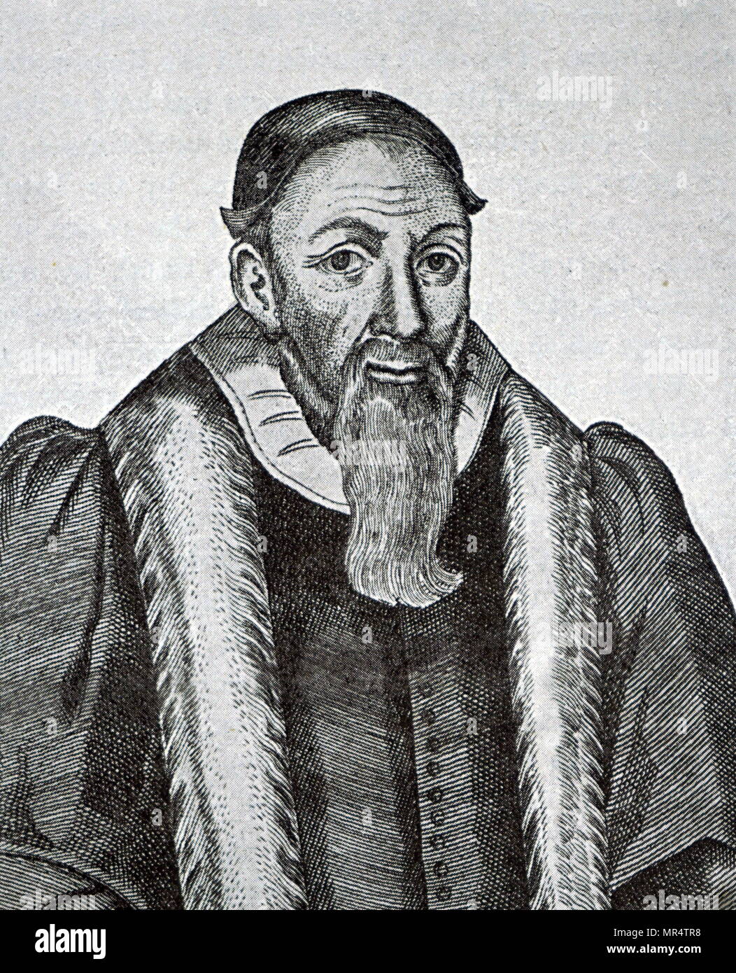 Portrait of Thomas Cartwright (1535-103) an English Puritan churchman ...