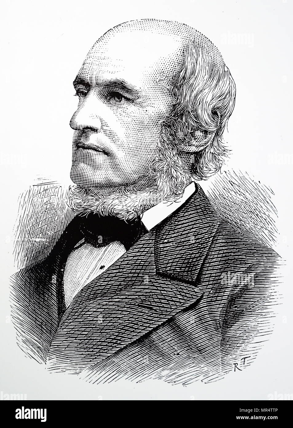 Portrait of William Benjamin Carpenter (1813-1885) an English physician ...