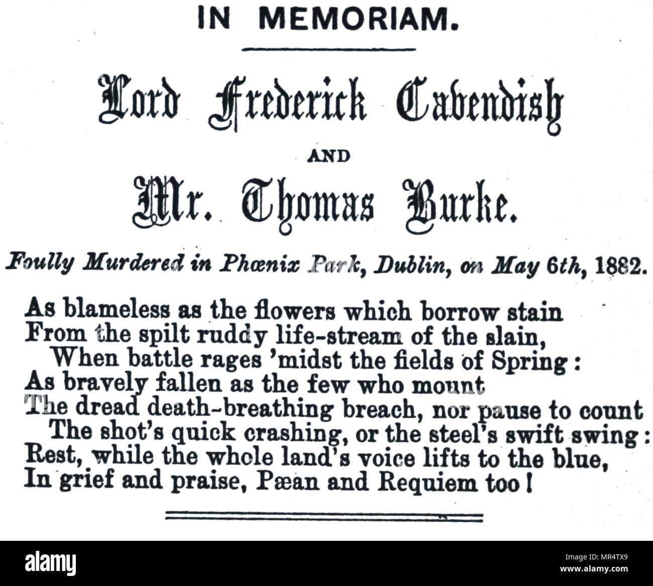 Lord frederick cavendish hi-res stock photography and images - Alamy