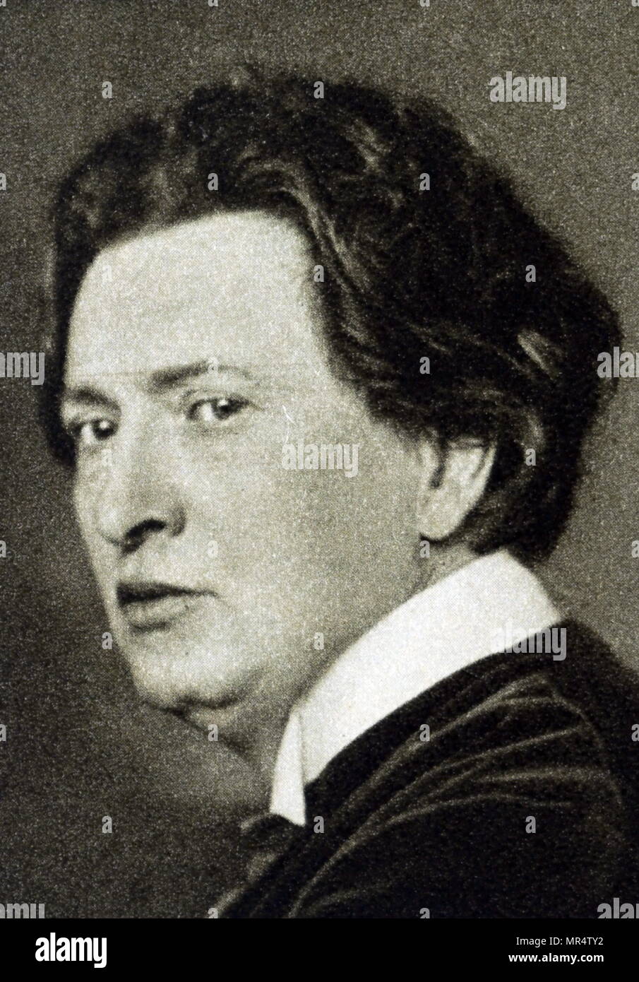 Photograph of Ferruccio Busoni (1866-1924) an Italian composer, pianist ...
