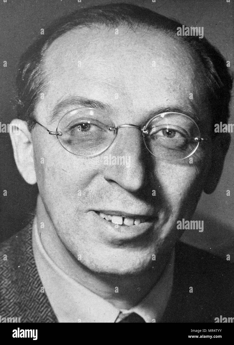 Photograph of Aaron Copland (1900-1990) an American composer ...