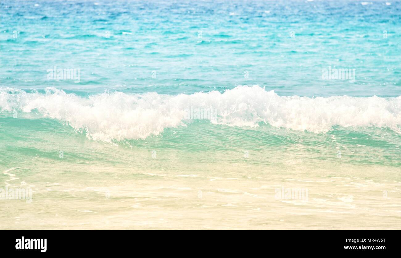 Wave of the clear blue ocean, Thailand Stock Photo - Alamy