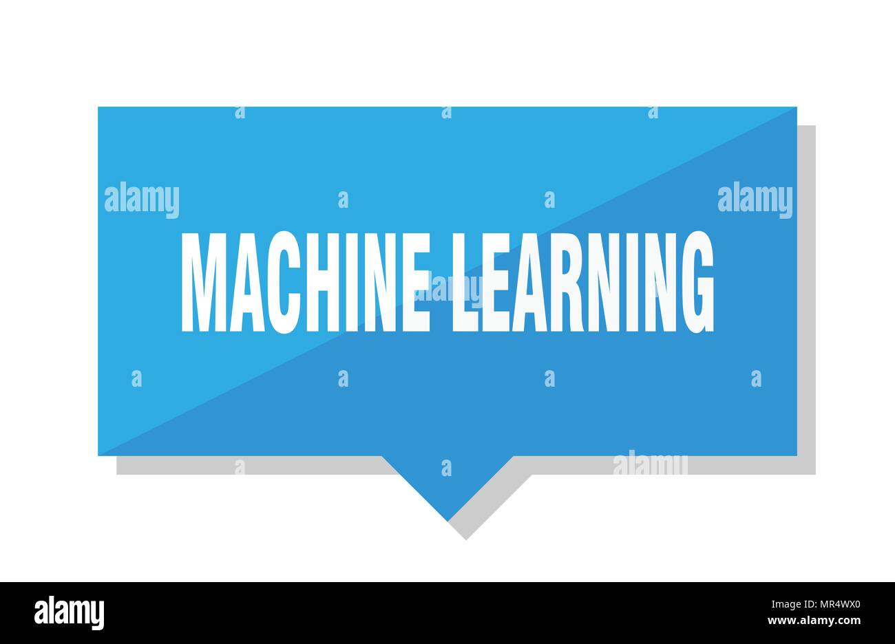 machine learning blue square price tag Stock Vector Image & Art - Alamy