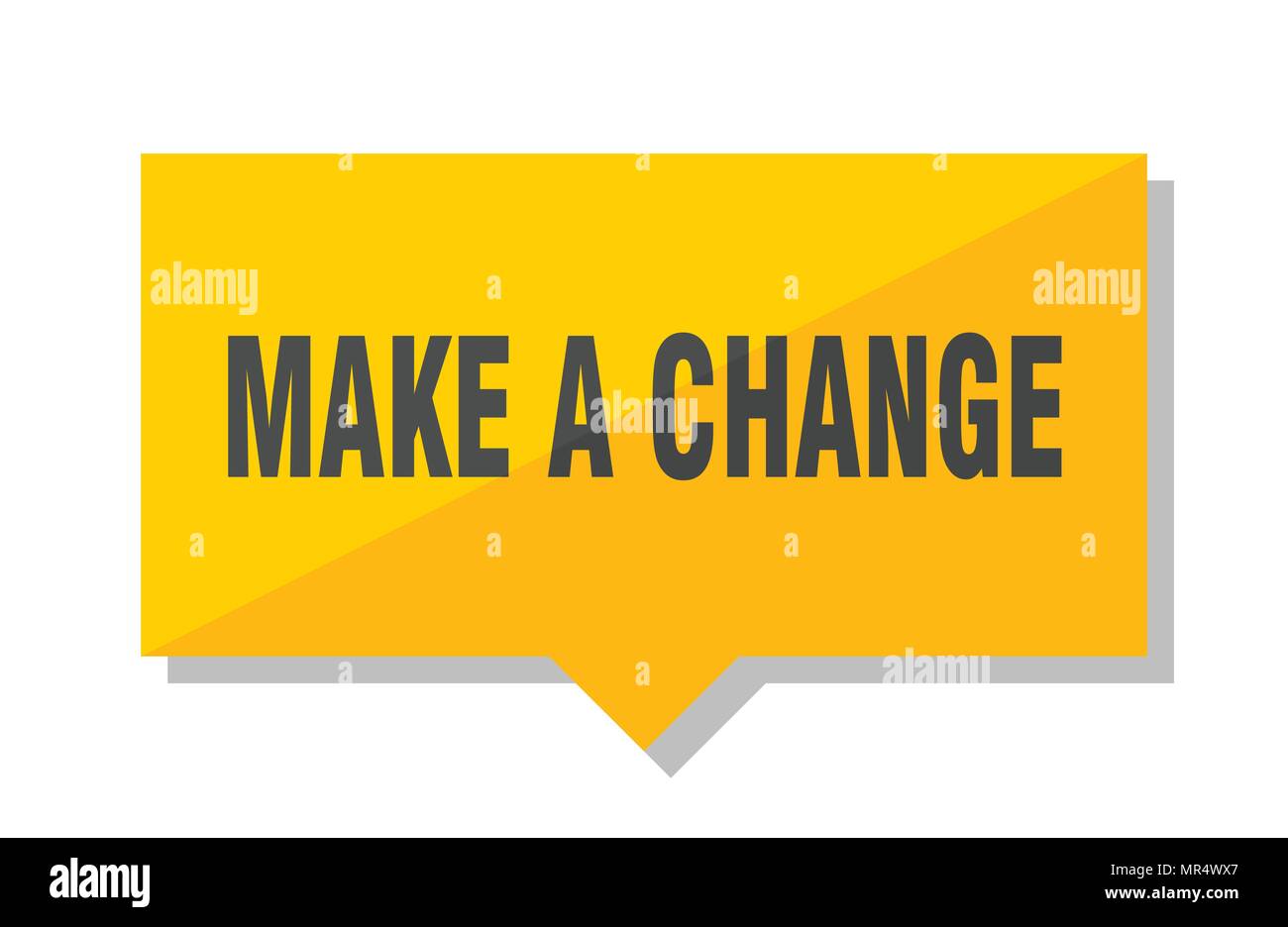 make a change yellow square price tag Stock Vector Image & Art - Alamy