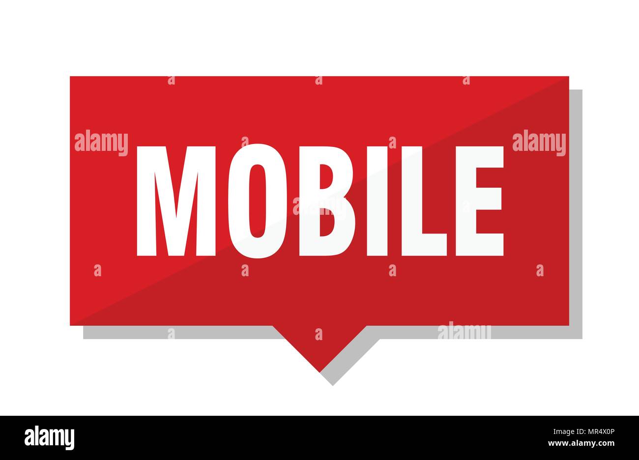mobile red square price tag Stock Vector Image & Art - Alamy