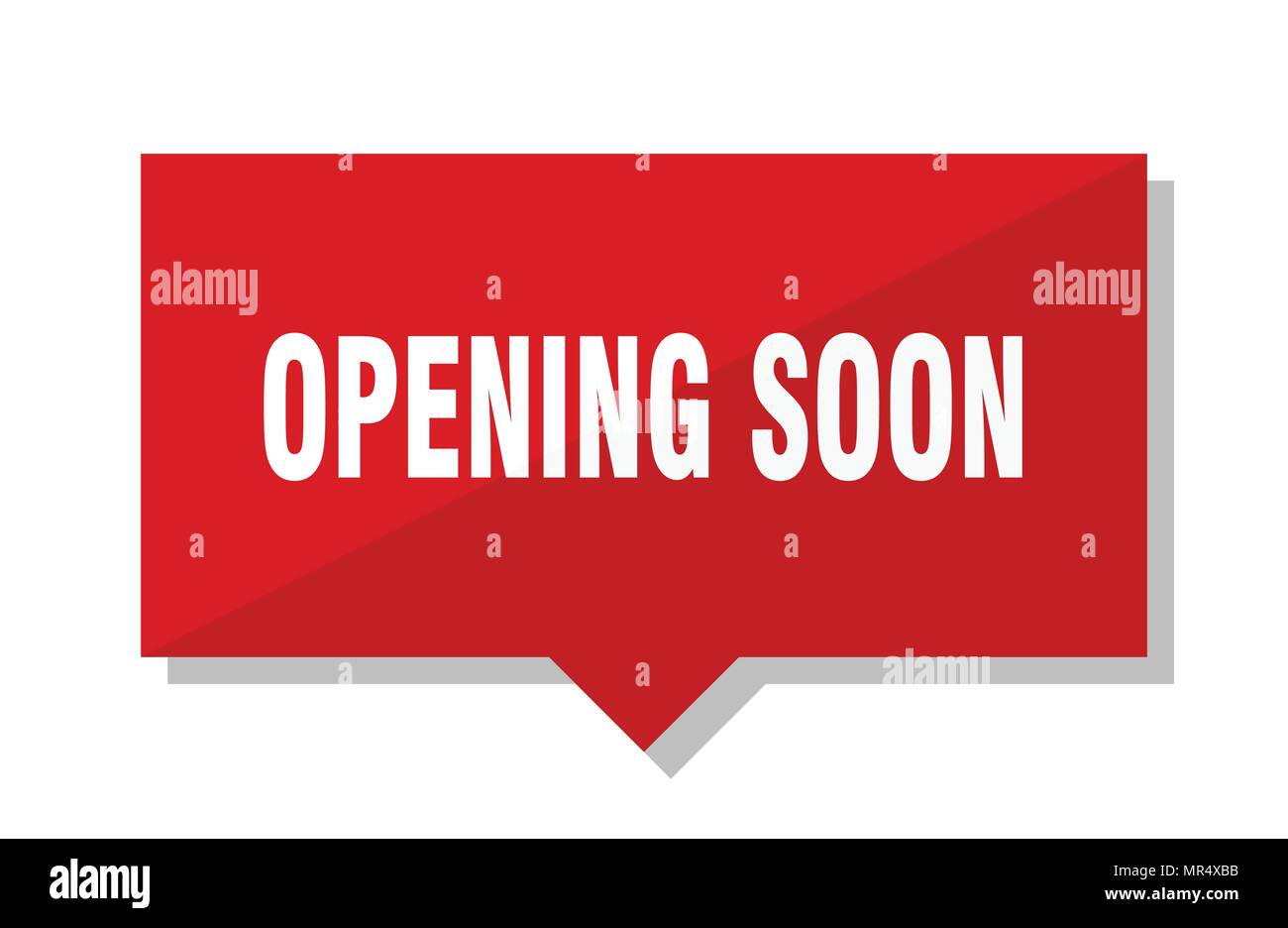 opening soon red square price tag Stock Vector Image & Art - Alamy